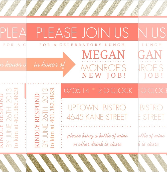 38+ Lunch Invitation Templates - PSD, AI, Word