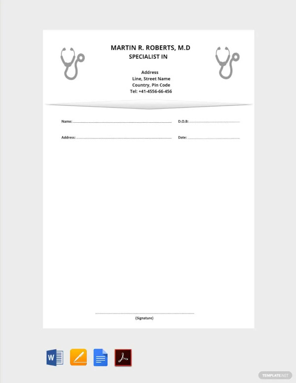30+ Doctor Prescription Templates - PDF, DOC