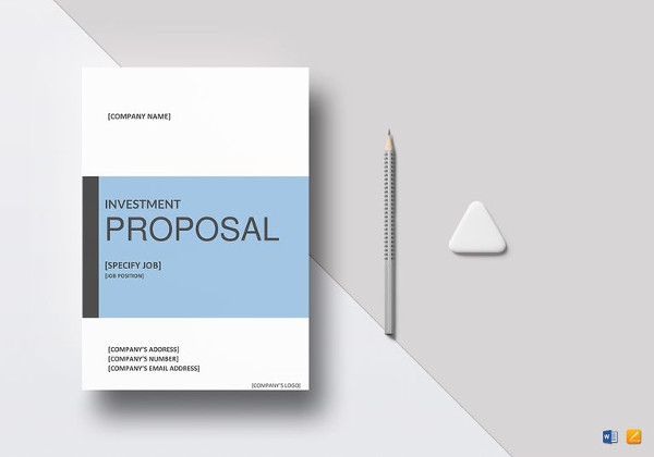40+ Investment Proposal Templates in MS Word | PDF | Google Docs | Pages