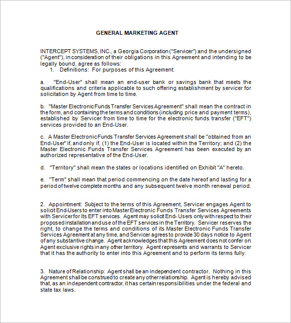 9+ Booking Agent Contract Templates - Free Word, PDF Documents Download