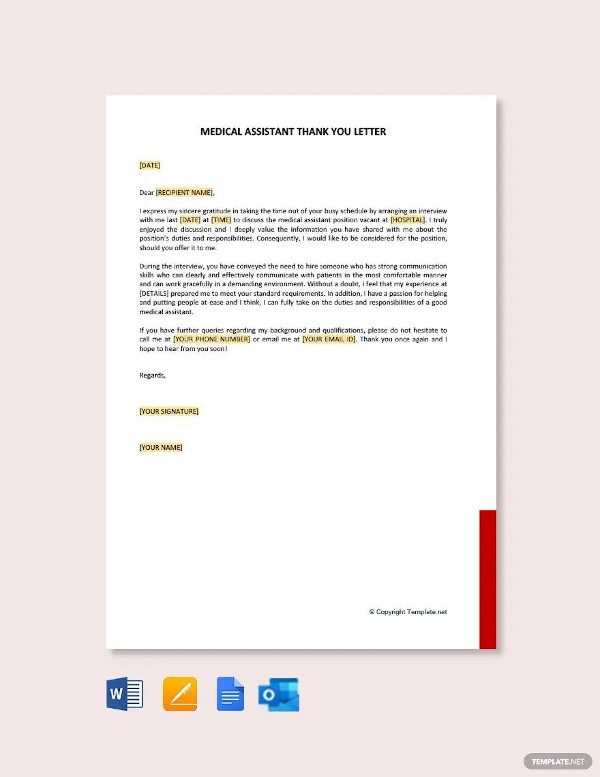 15+ Medical Thank You Letter Templates - DOC, PDF