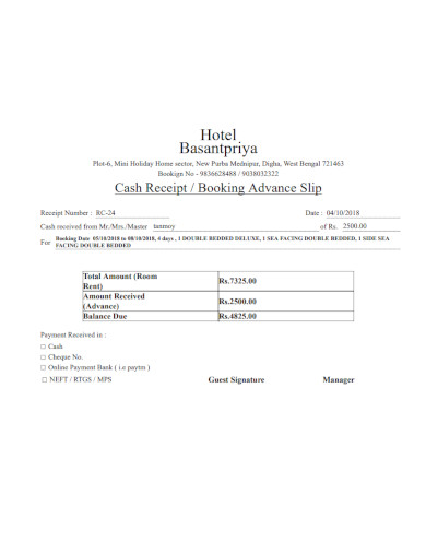 22+ Hotel Receipt Templates - PDF, DOC, Excel