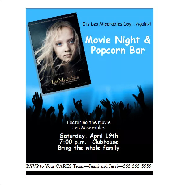 20+ Movie Night Flyer Templates- Ai, PSD, Word