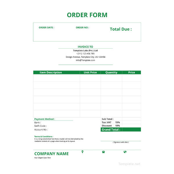 37+ Order Form Templates - PDF, DOC, Excel