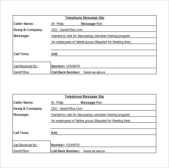 37+ Phone Message Templates - PDF, DOC