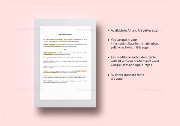 15+ Performance Contract Templates - Word, PDF, Google Docs Documents ...