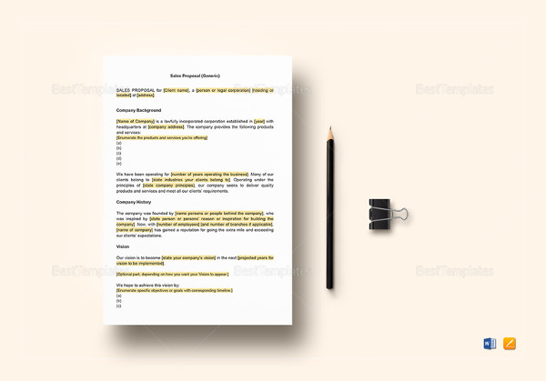 Cost Proposal Template - 18+ Free Word, PDF Format Download