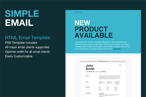 14+ Google Gmail Email Templates – HTML, PSD Files Download!