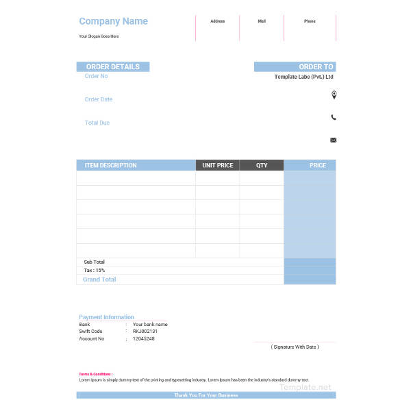 37+ Order Form Templates - PDF, DOC, Excel