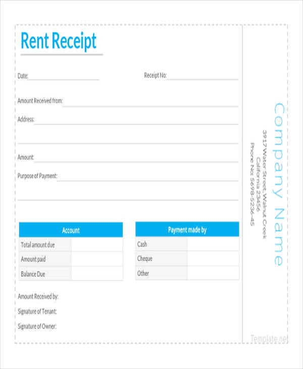 35+ Rental Receipt Templates - DOC, PDF, Excel
