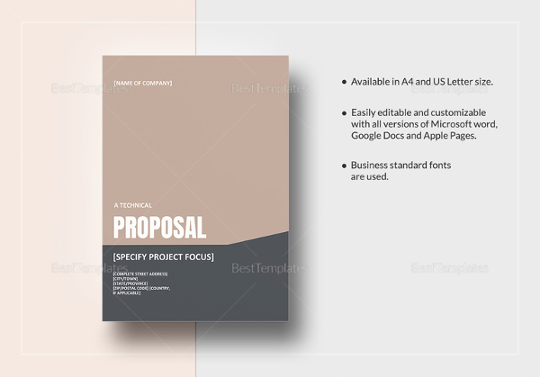 Technical Proposal Templates – 21+ Free Sample, Example, Format ...