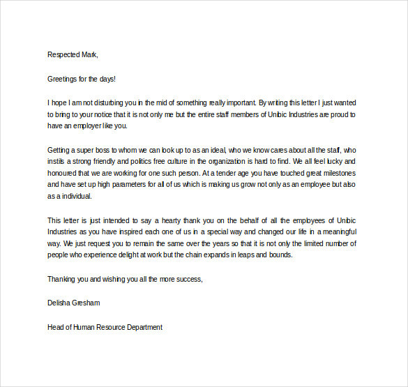 Dentrodabiblia Employee Recognition Letter