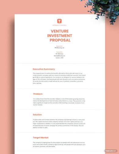 40+ Investment Proposal Templates in MS Word | PDF | Google Docs | Pages