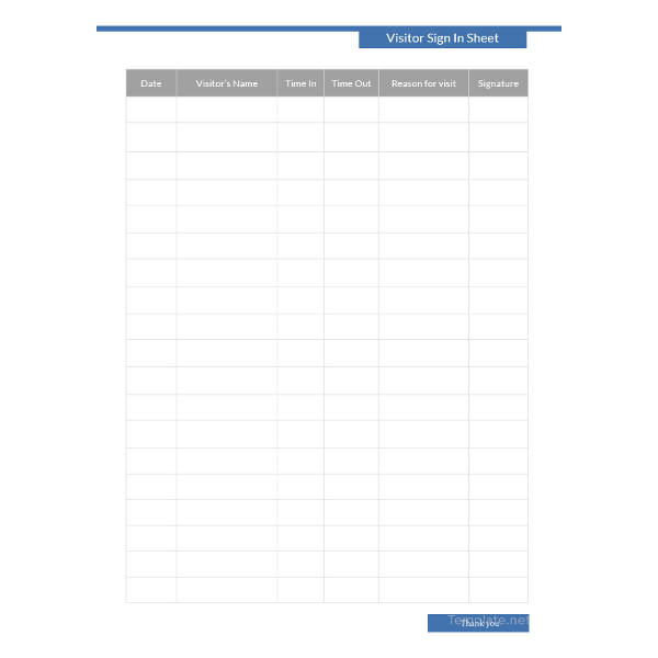 91+ Sign In Sheet Templates - DOC, PDF
