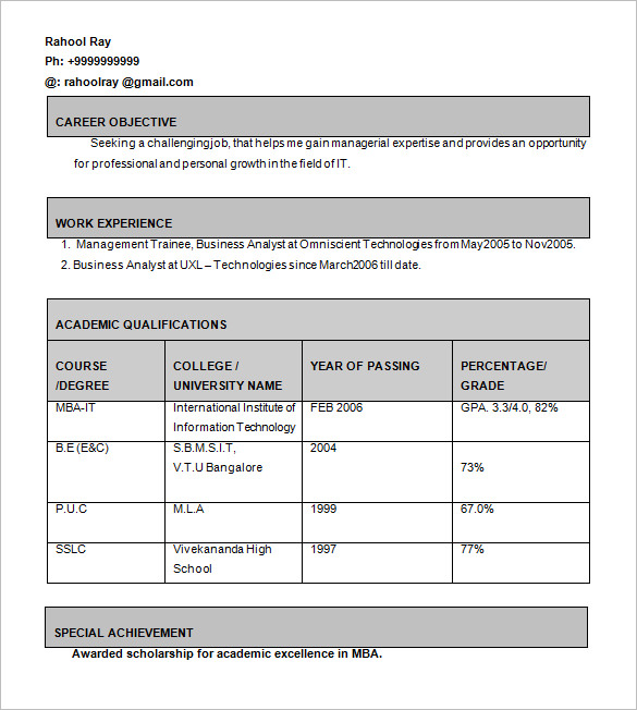Business Analyst Templates Free Download Templates Printable Download