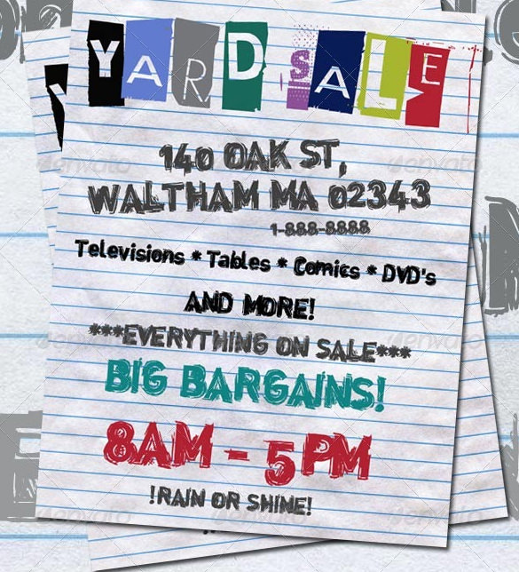 Creative Yard Sale Ads Www pixshark Images Galleries With A Bite 