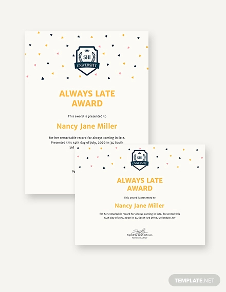 11+ Funny Certificate Templates - Free Word, PDF Documents Download!