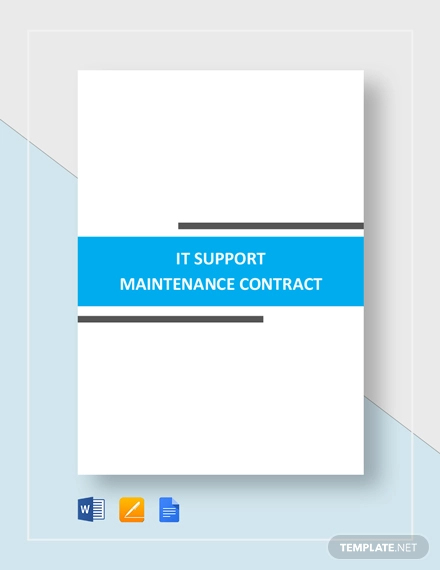 15+ Maintenance Contract Templates - Word, PDF, Apple Pages, Google Docs