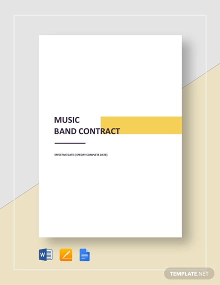 20+ Music Contract Templates - Word, PDF, Google Docs, Apple Pages