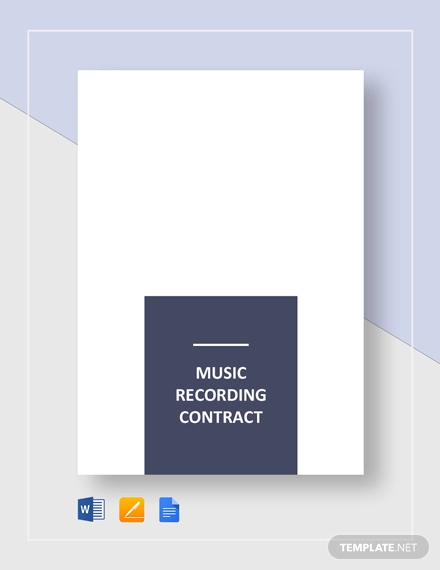 20+ Music Contract Templates - Word, PDF, Google Docs, Apple Pages