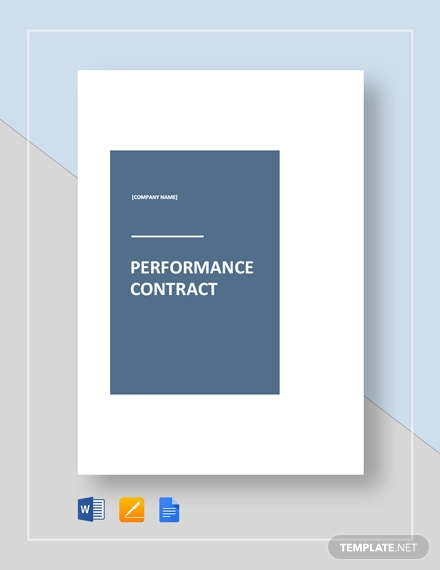 15+ Performance Contract Templates - Word, PDF, Google Docs Documents ...