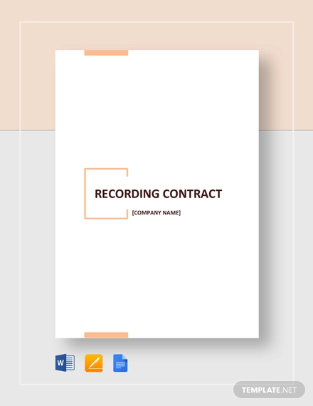 20+ Music Contract Templates - Word, PDF, Google Docs, Apple Pages