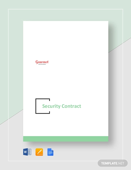 14+ Security Contract Templates - Word, PDF, Apple Pages, Google Docs