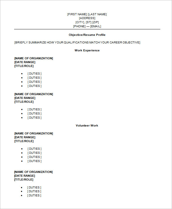 10 High School Resume Templates Examples Samples Format Online Shopping