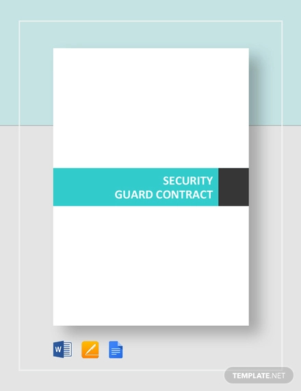 14+ Security Contract Templates - Word, PDF, Apple Pages, Google Docs