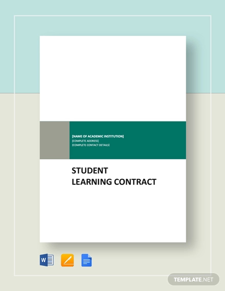 7 Learning Contract Templates Samples PDF Google Docs Word