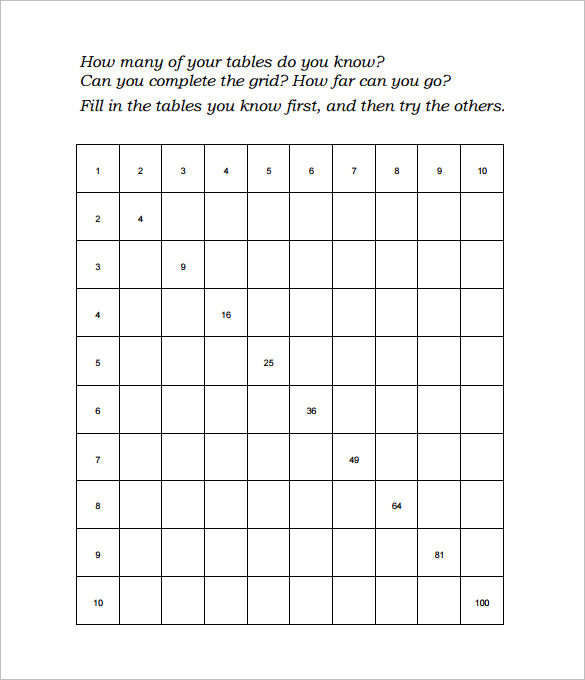 Times Table Practice Ks2 Bangmuin Image Josh