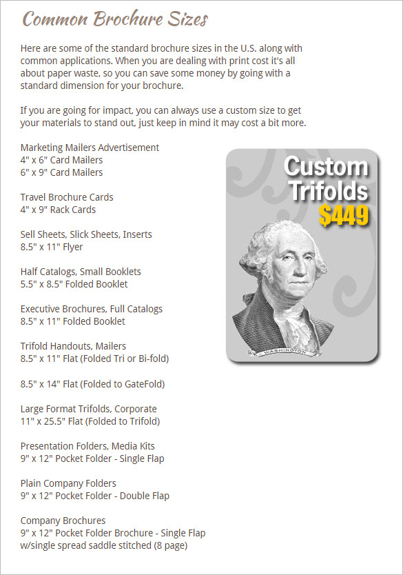 17 Awsome Brochure Sizes And PSD Design Examples