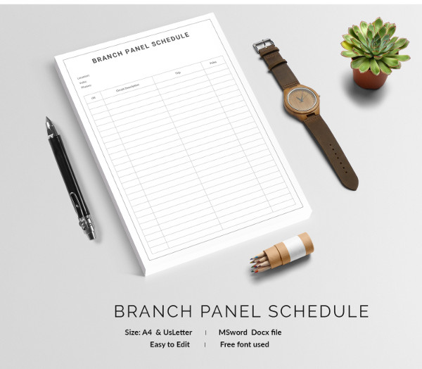 19+ Panel Schedule Templates - DOC, PDF | Free & Premium Templates