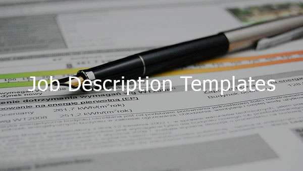 Job Description Templates - 32+ Free Word, Excel, PDF | Free & Premium ...