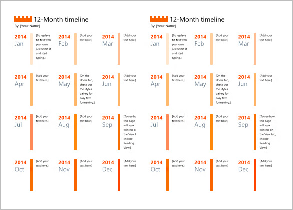 10+ Calendar Timeline Templates - Word | Google Docs | PowerPoint ...