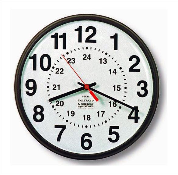 21+ Printable Clock Templates - PDF, DOC