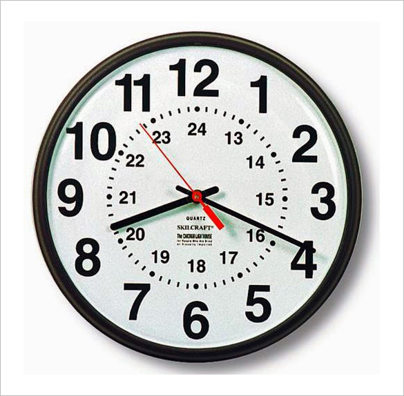 9 Printable Clock Templates Free Word PDF Format Download Free 9 Printable Clock Templates Free Word PDF Format Download Free