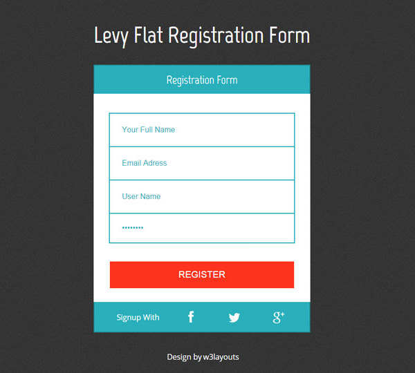 19 HTML5 Signup Registration Forms Free HTML CSS Format Download 