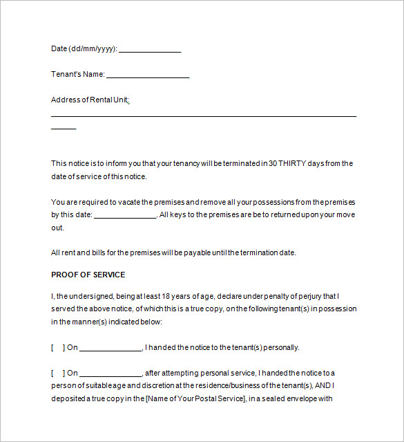 Notice Templates 104 Free Word PDF Format Download