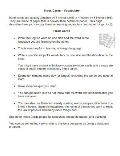 13+ Flash Card Templates - DOC, PDF, PSD, EPS