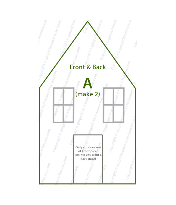 8+ Gingerbread House Templates