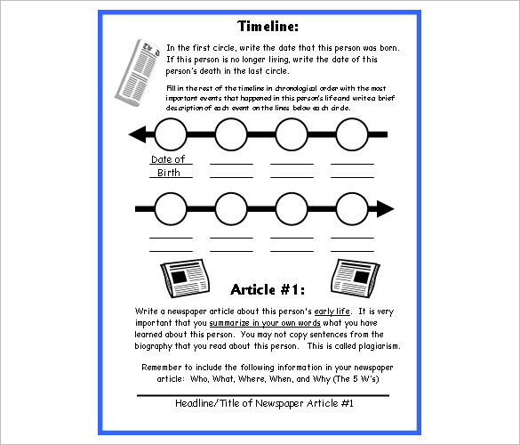 5+ Biography Timeline Templates - DOC, Excel