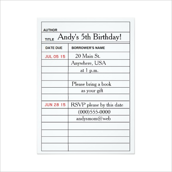 9+ Library Card Templates - PSD, EPS