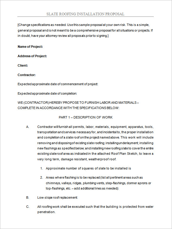 FREE 15+ Roofing Contract Templates in MS Word | PDF | Google Docs | Pages