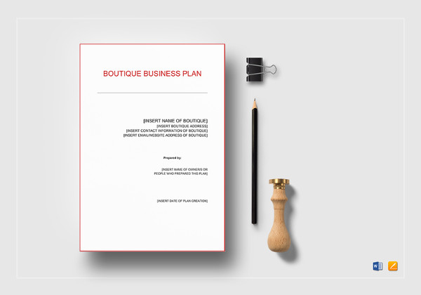 Boutique Business Plan Template 12 Free Word Excel PDF Format 