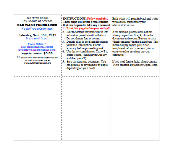 113+ Ticket Templates - Word, Excel, PDF, PSD, EPS | Free & Premium ...