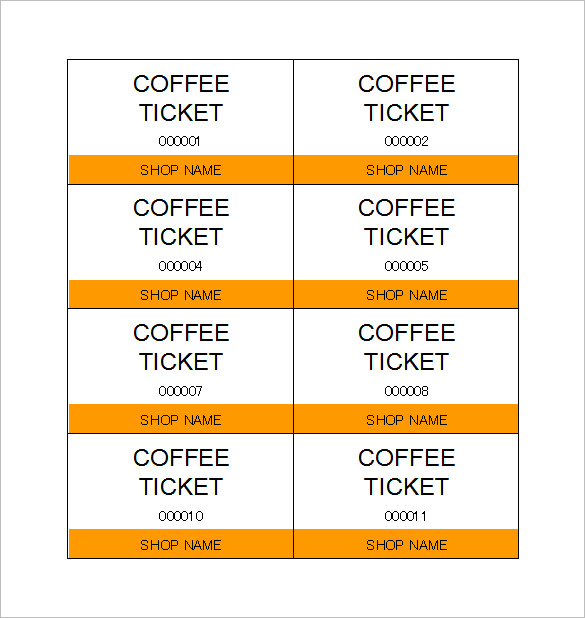 113+ Ticket Templates - Word, Excel, PDF, PSD, EPS | Free & Premium ...
