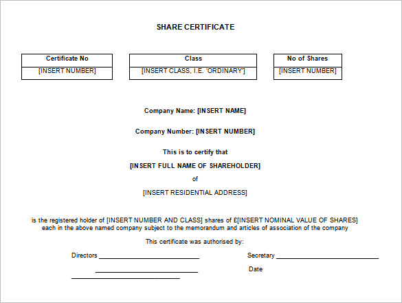 24+ Share Stock Certificate Templates - PSD, Vector EPS