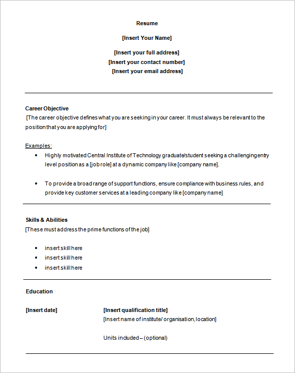 6 Customer Service Resume Templates PDF DOC