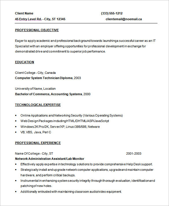 15+ Programmer Resume Templates - DOC, PDF
